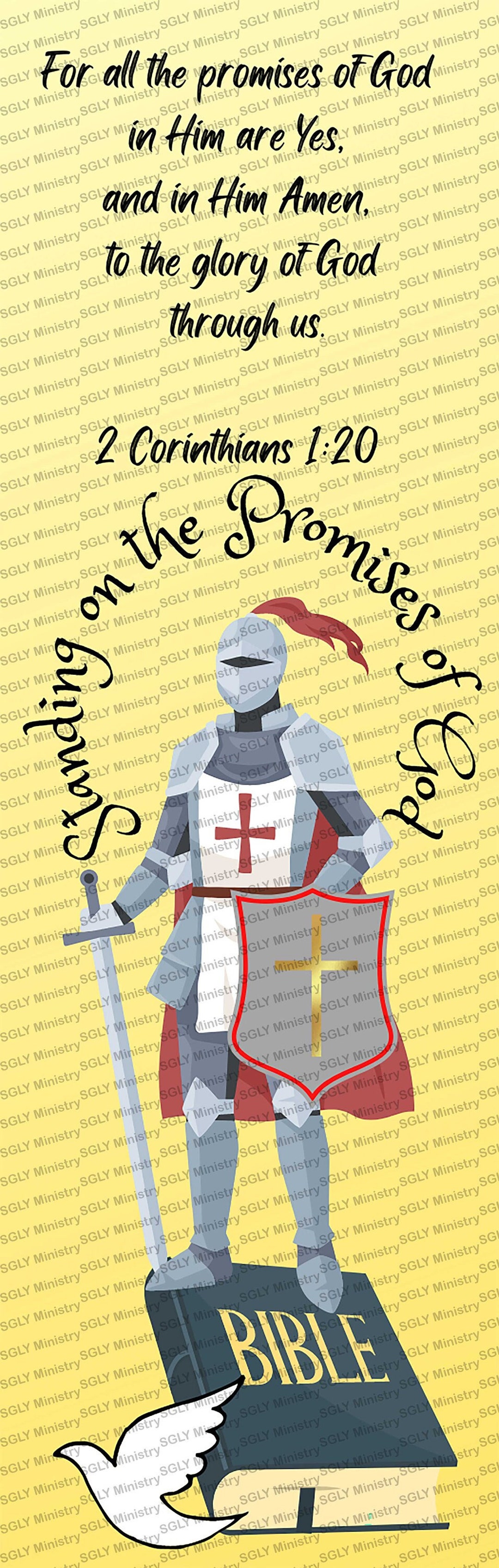 Standing on the Promises--5 Printable Bookmarks With Armor of God ...