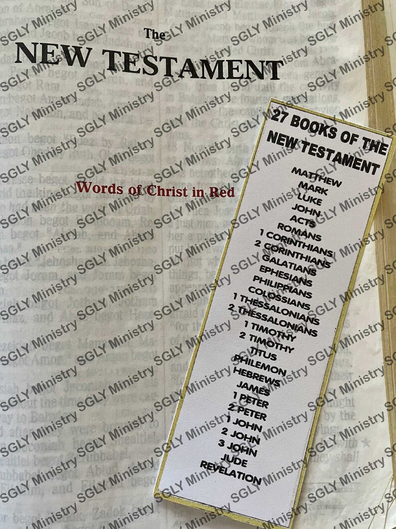 Books of the Bible Bookmarks (10) Printable Bookmarks - Digital ...