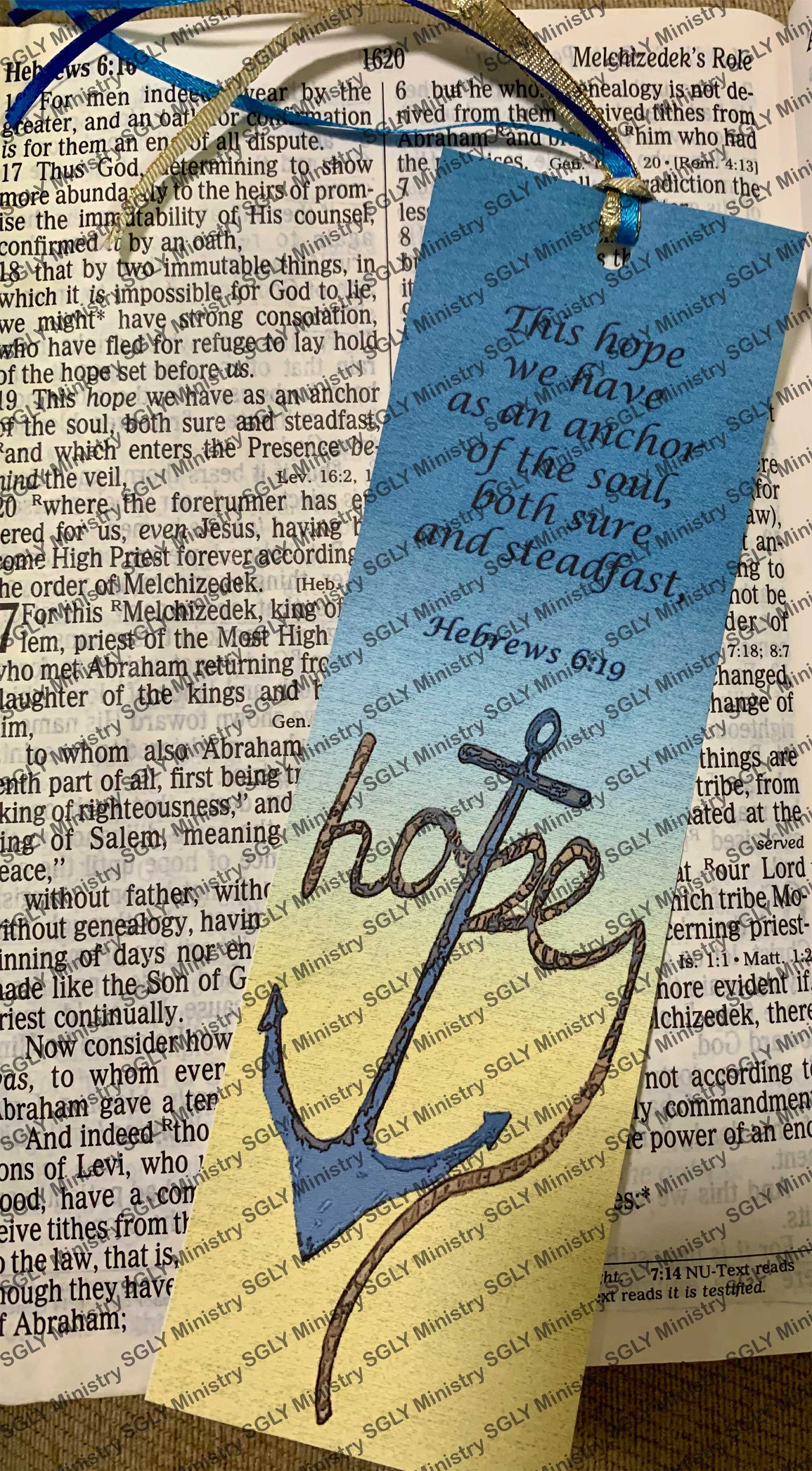 Hope Anchor Bookmarks Five (5) Printable Bookmarks With Hebrews 6:19 ...