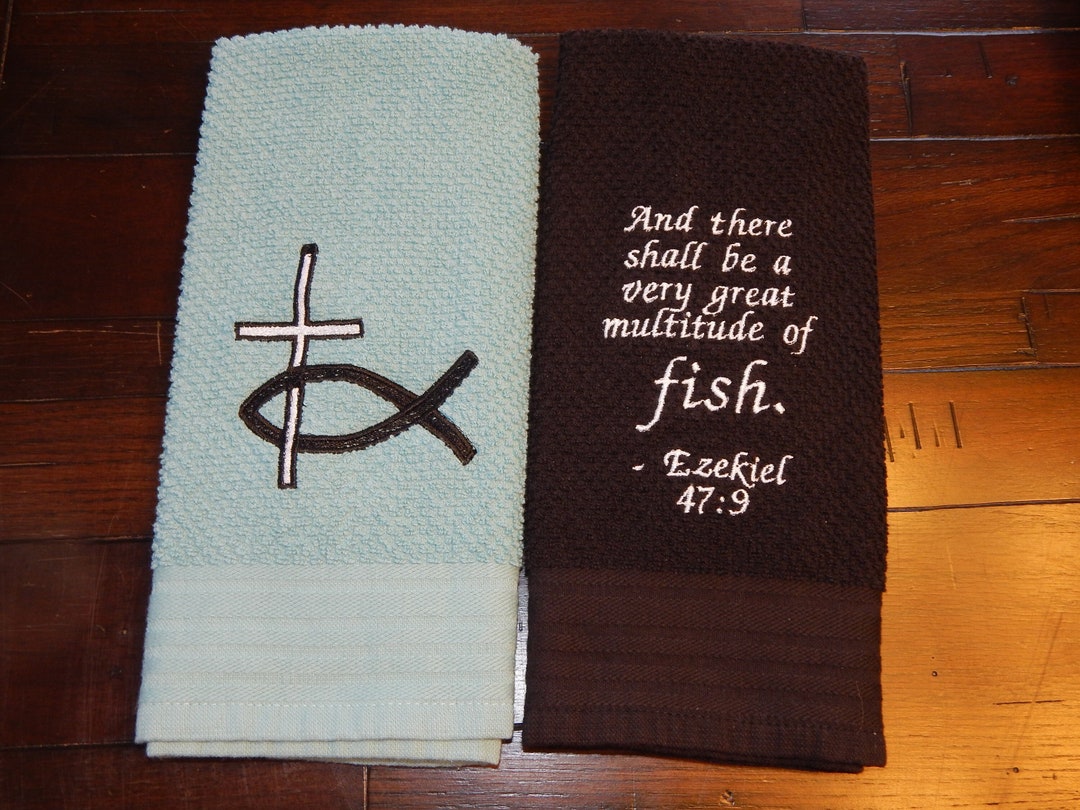 Christian Fishing | Jesus Fish | Fishing Gift | Boat Towel | Fishing ...