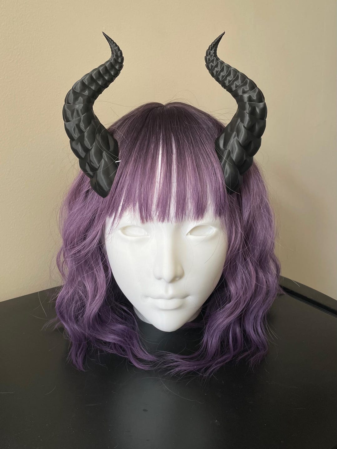 Dragon Horns - 3D Printed Cosplay & Halloween Costume Accessory With ...
