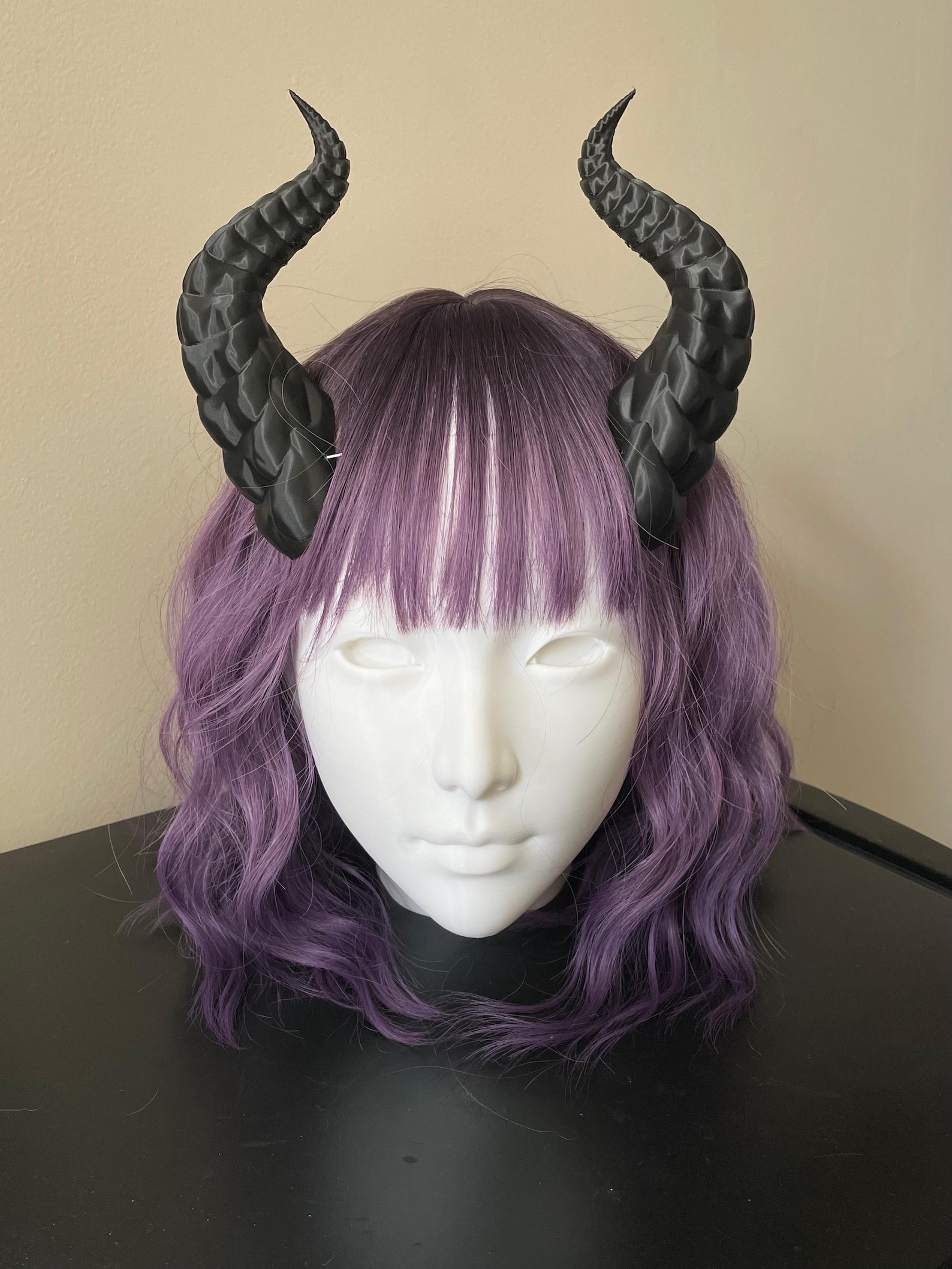 Dragon Horns - 3D Printed Cosplay & Halloween Costume Accessory With ...
