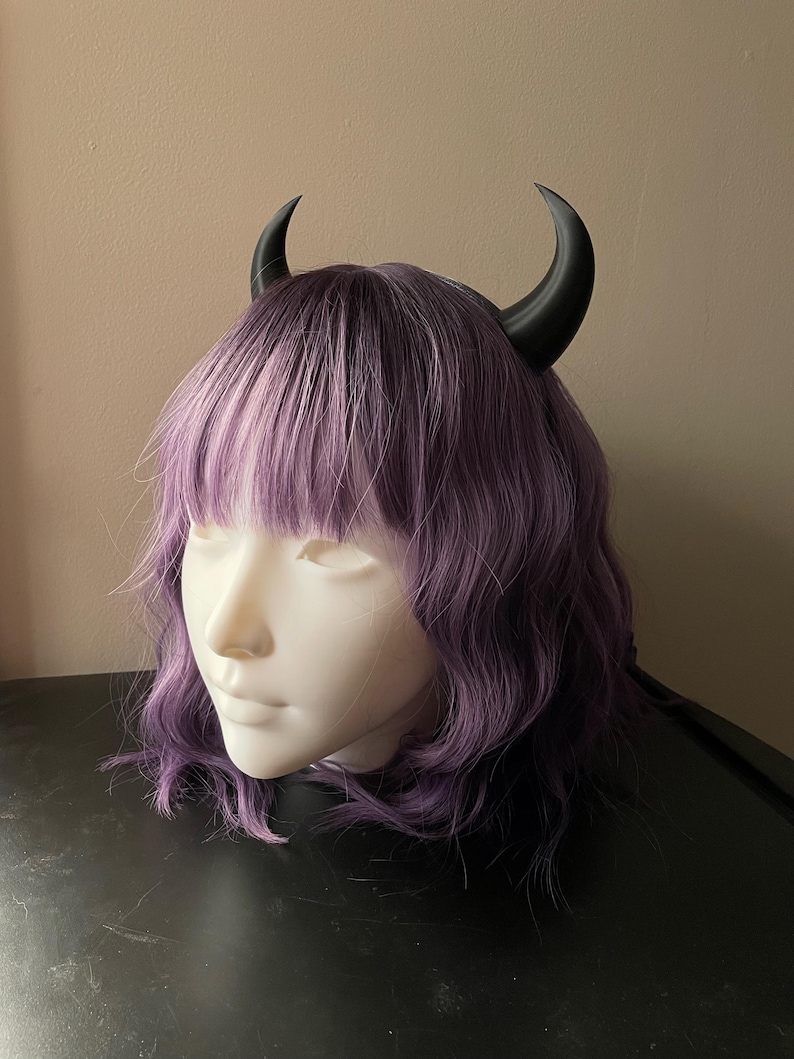 Small Devil Horns Headband – 3D Printed Fantasy Cosplay & Halloween ...