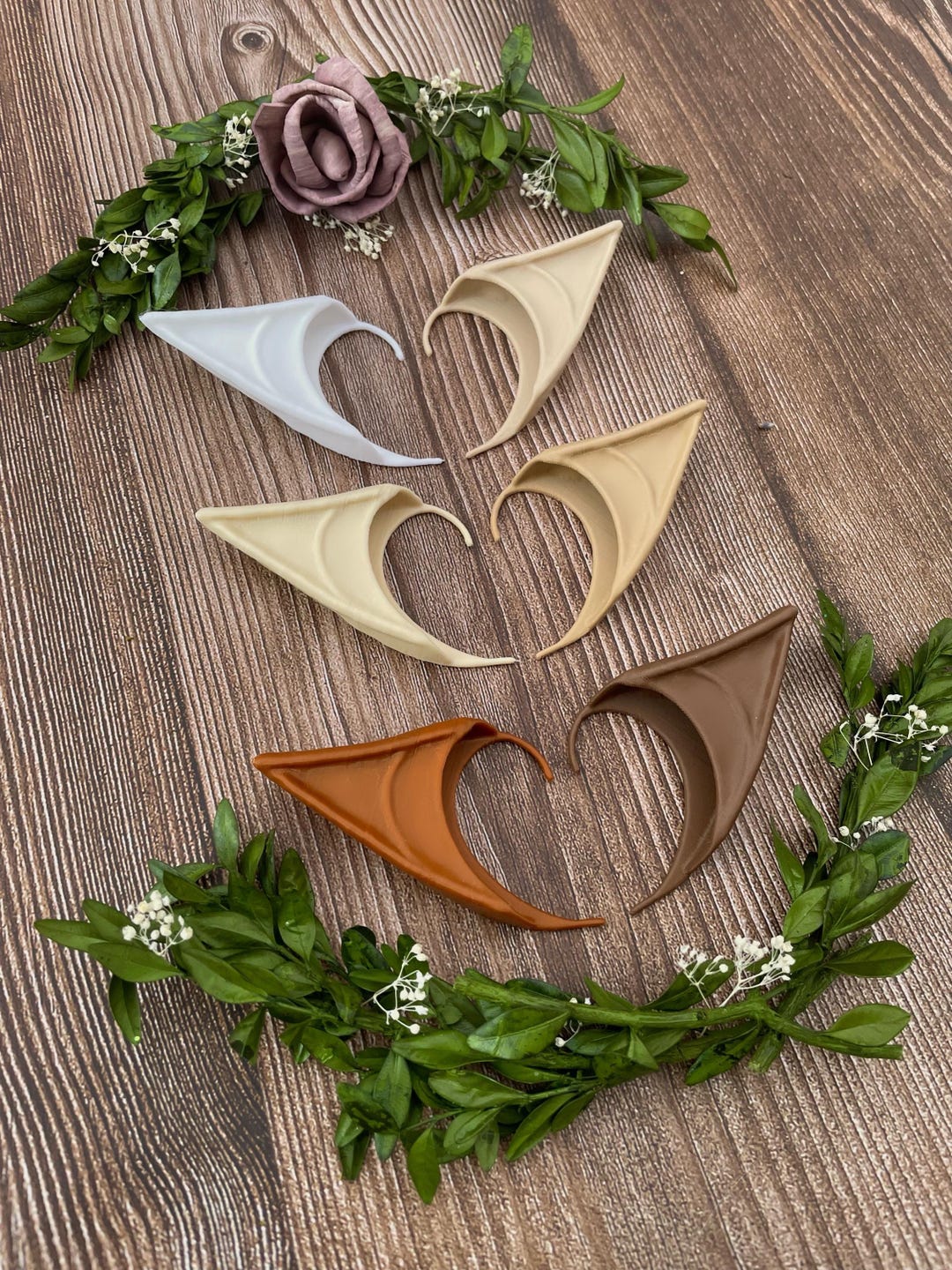 Elf Ear Cuffs – 3D Printed Skin Color Fantasy Cosplay & Halloween ...