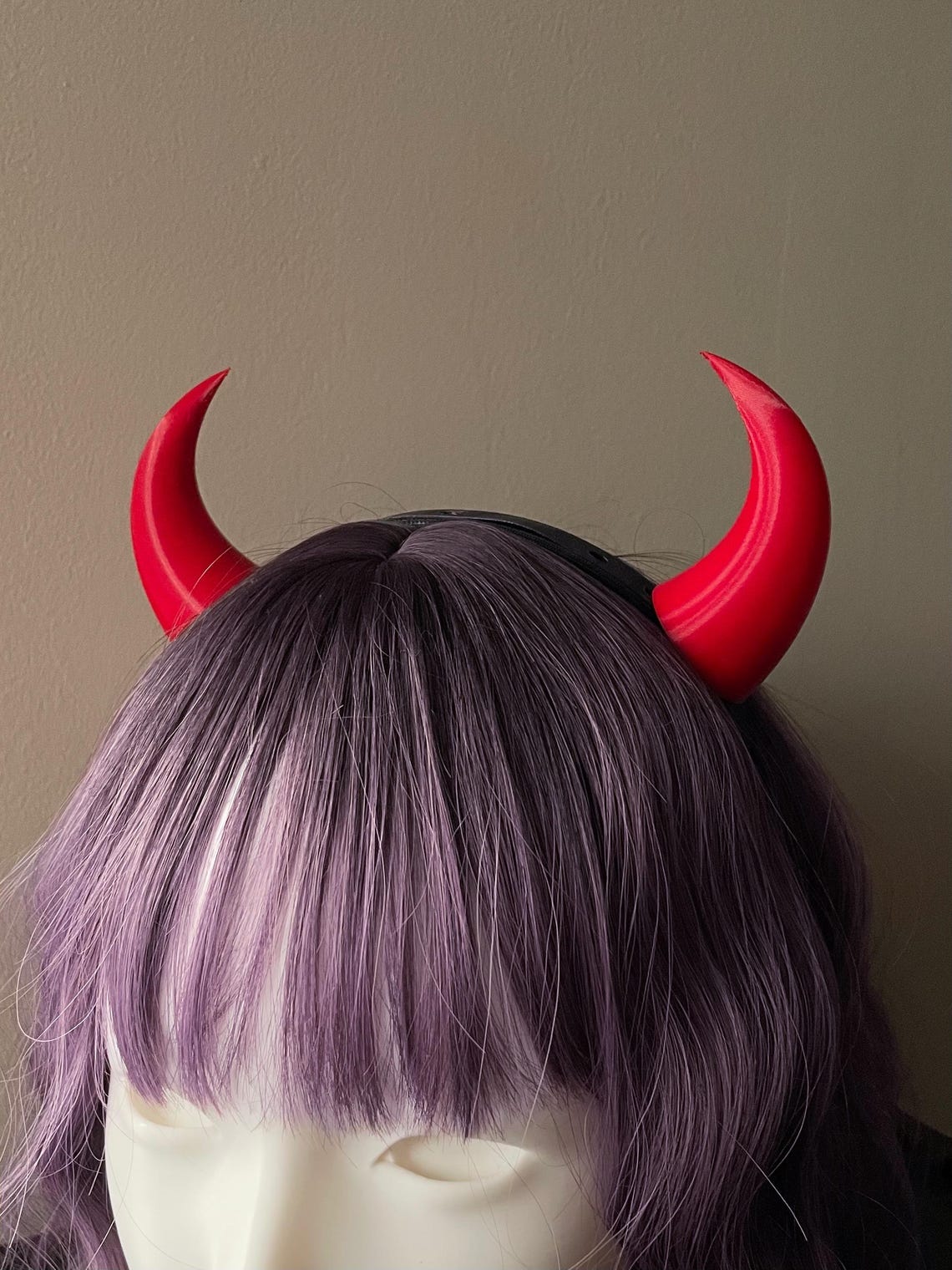 Small Devil Horns Headband – 3D Printed Fantasy Cosplay & Halloween ...