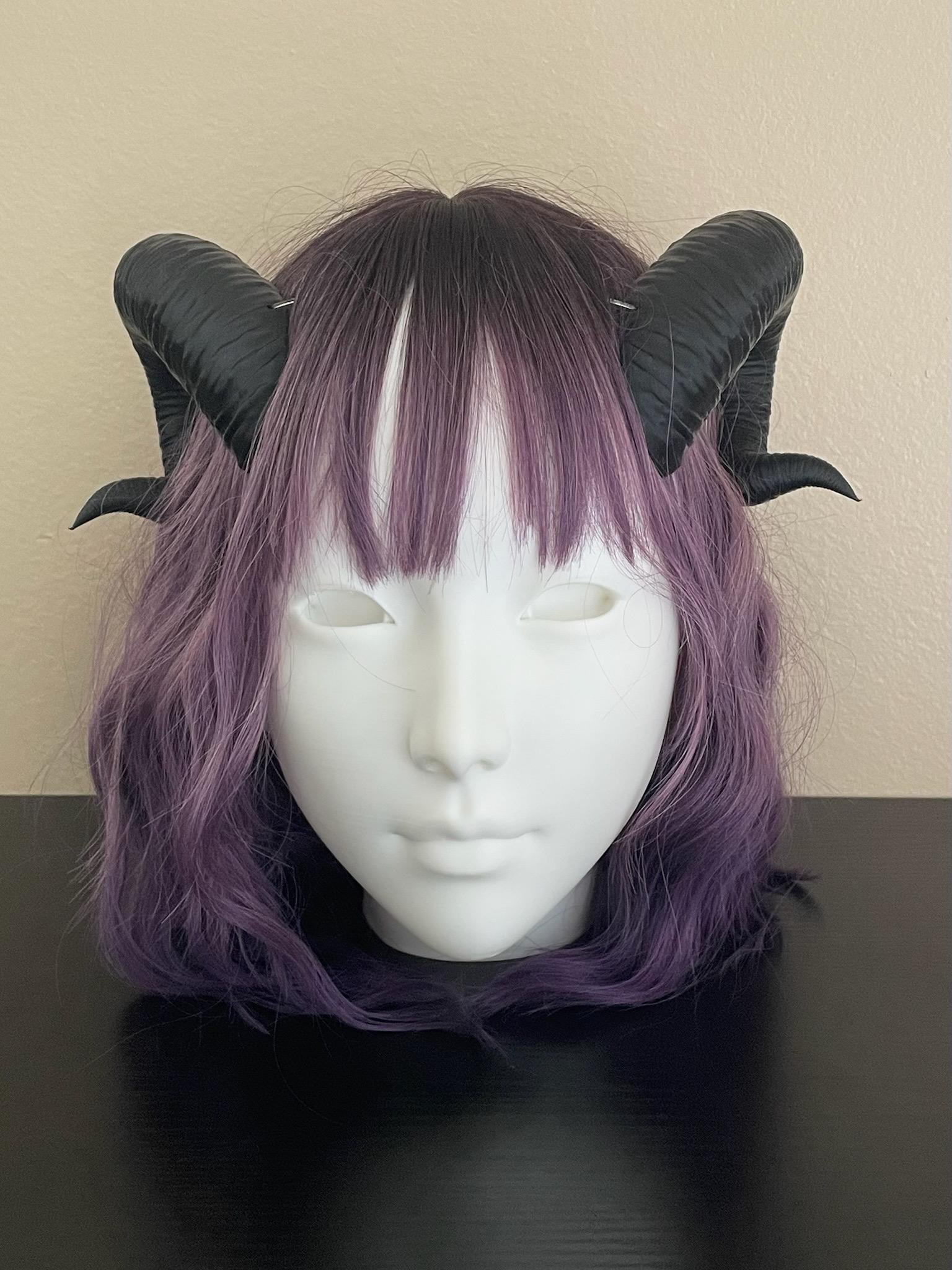 Satyr Horns - 3D Printed Cosplay & Halloween Costume Accessory With ...