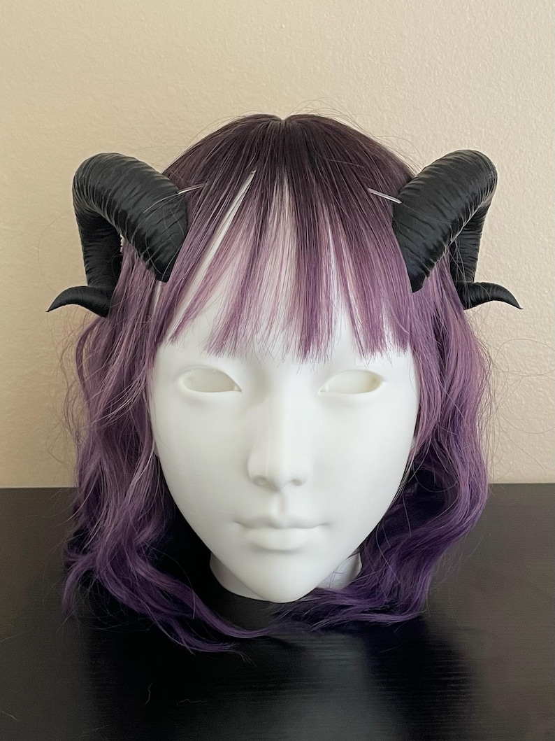 Satyr Horns - 3D Printed Cosplay & Halloween Costume Accessory With ...