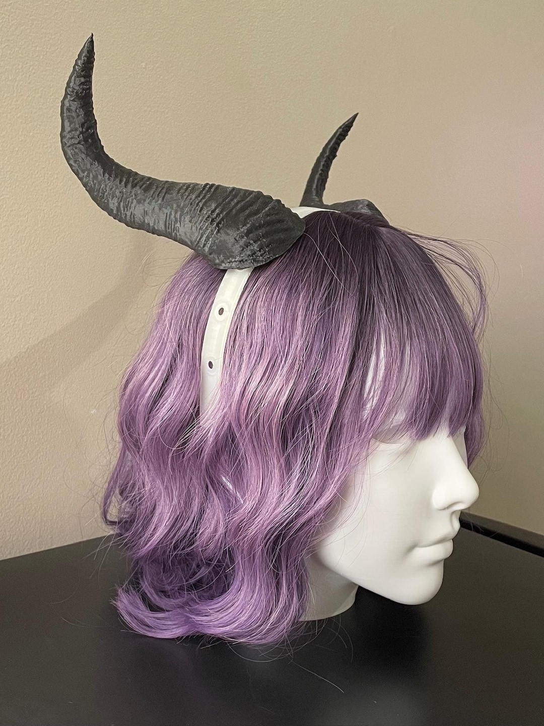 Satyr Horns Headband – 3D Printed Fantasy Cosplay & Halloween Costume ...