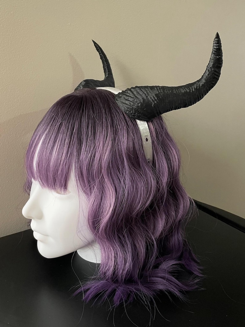 Satyr Horns Headband – 3D Printed Fantasy Cosplay & Halloween Costume ...