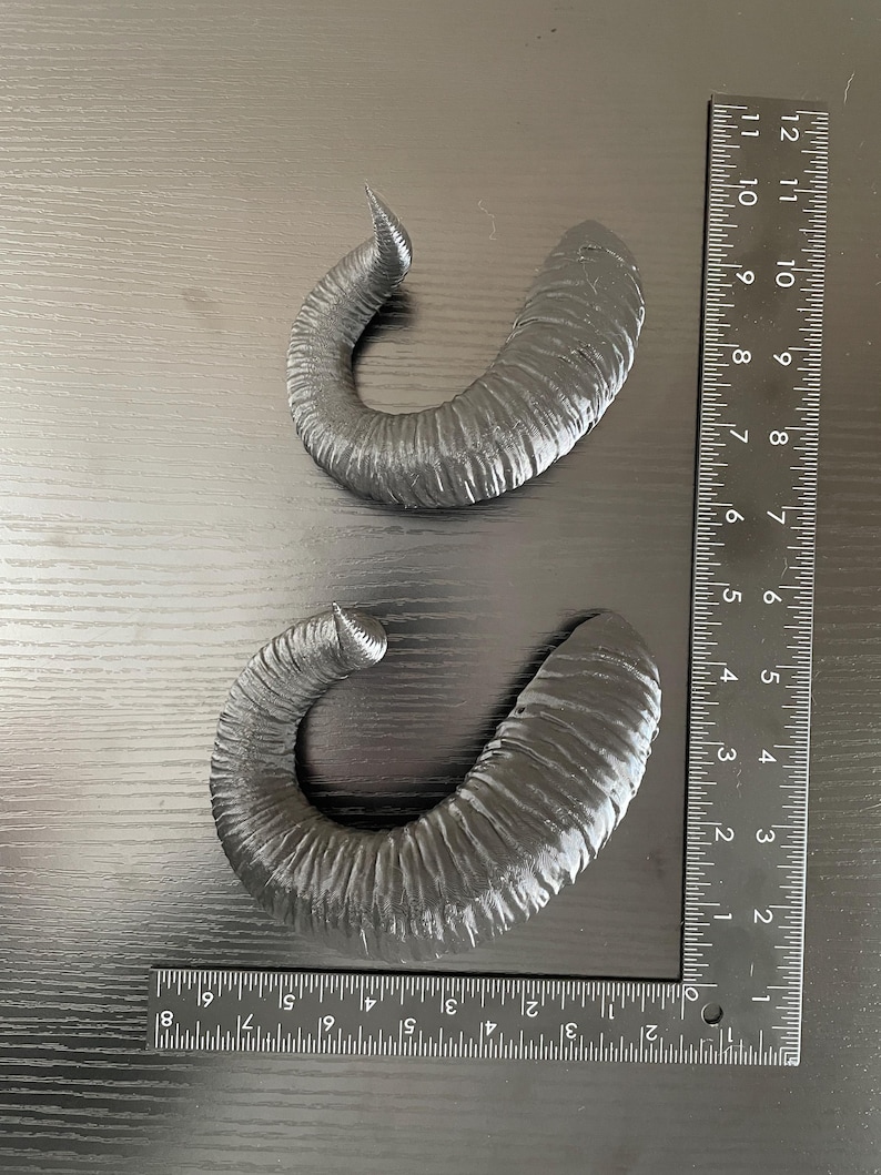 Satyr Horns - 3D Printed Cosplay & Halloween Costume Accessory With ...
