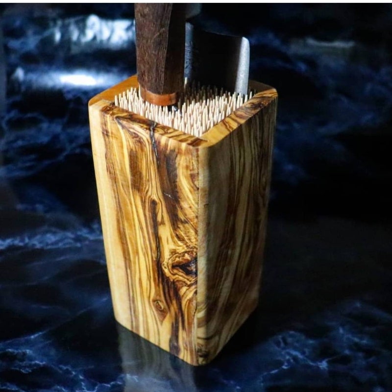 Wood Knife Block - Etsy