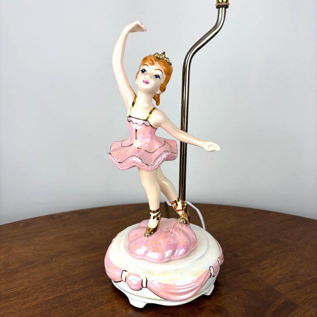 Vintage 1961 Ballerina Girl Ceramic Table Lamp | Ceramic Lamp | 1960s ...