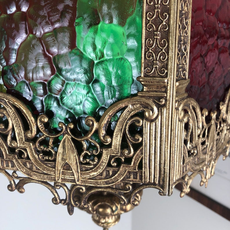 Vintage Ornate Spanish Tudor Gothic Medieval Metal Swag Lamp - Etsy