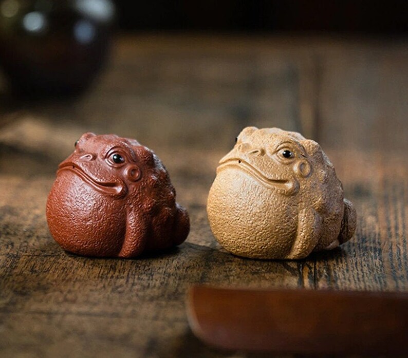 Puffer Fish Statue Animal Tea Pet Three-legged Golden Toad / Chinese ...
