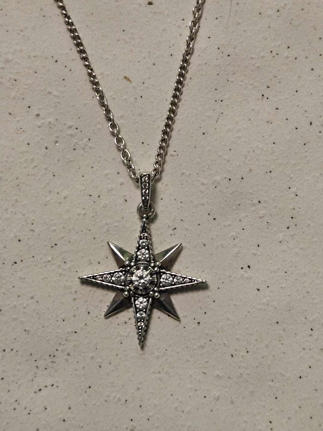 Thomas Sabo Royalty Star White Necklace 40 - 45cm - Etsy