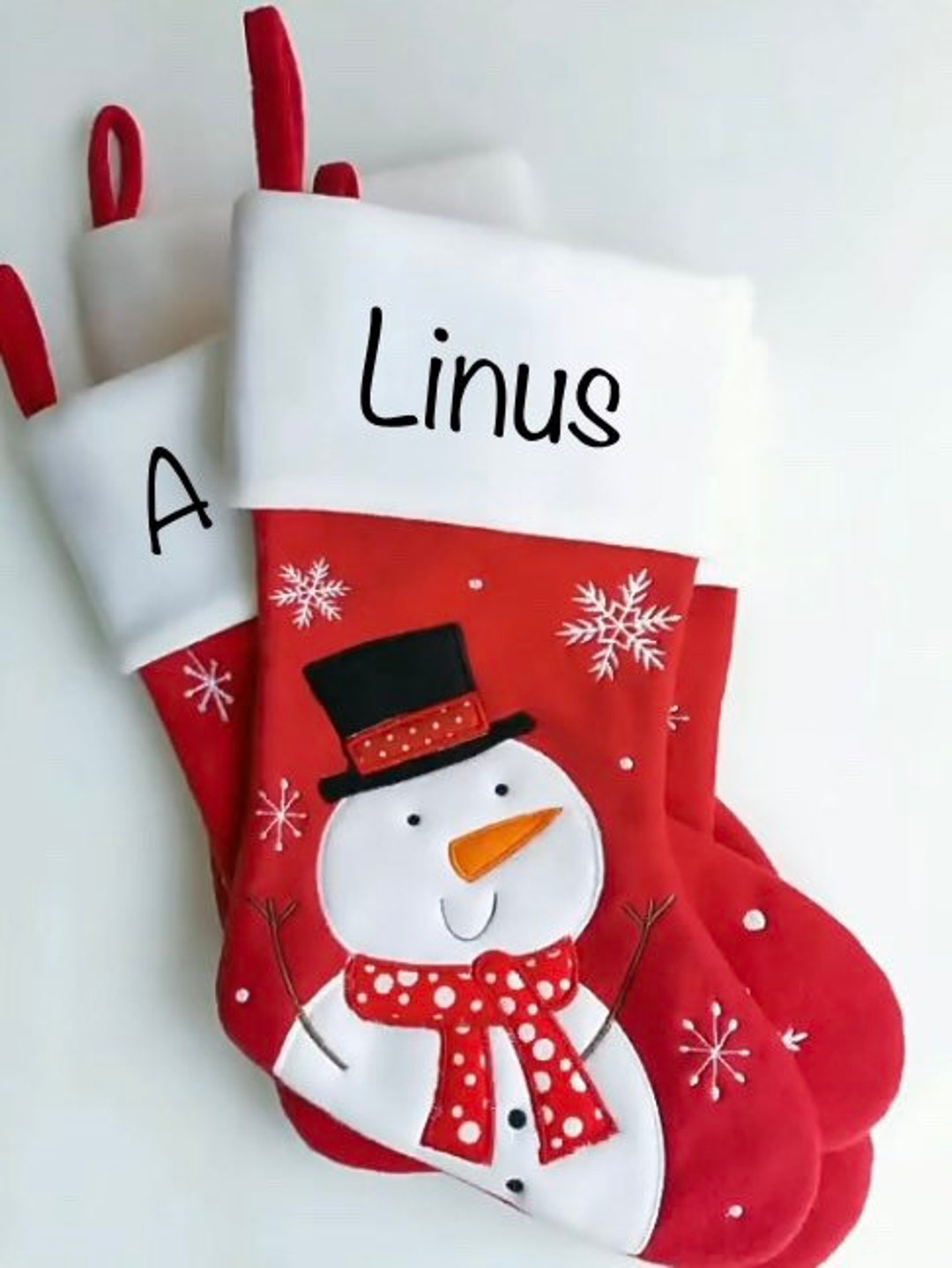 Personalized Christmas Stocking With Name Santa Claus Stocking - Etsy