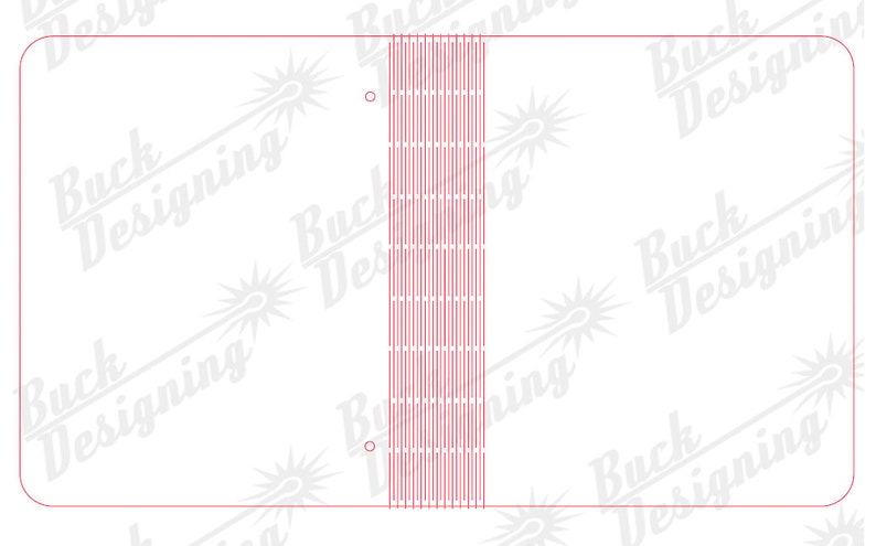 A5 Living Hinge Notebook Laser Cut File – Svg Ai Eps Dxf Digital ...