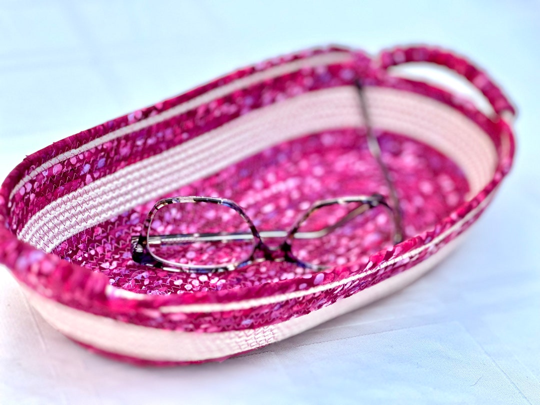 Magenta Oval Batik Basket - Etsy