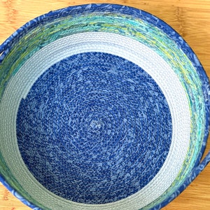 Large Blue & Green Basket - Etsy