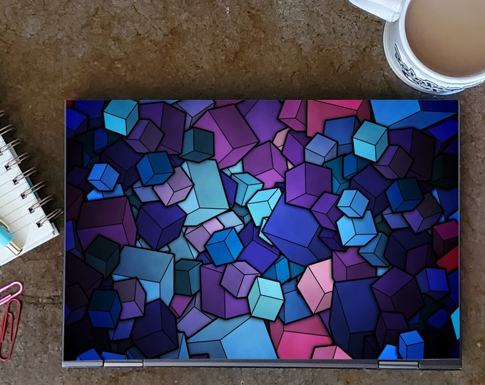 Pink Floral Laptop Skin, Laptop Cover, Laptop Skins, Removable Laptop ...