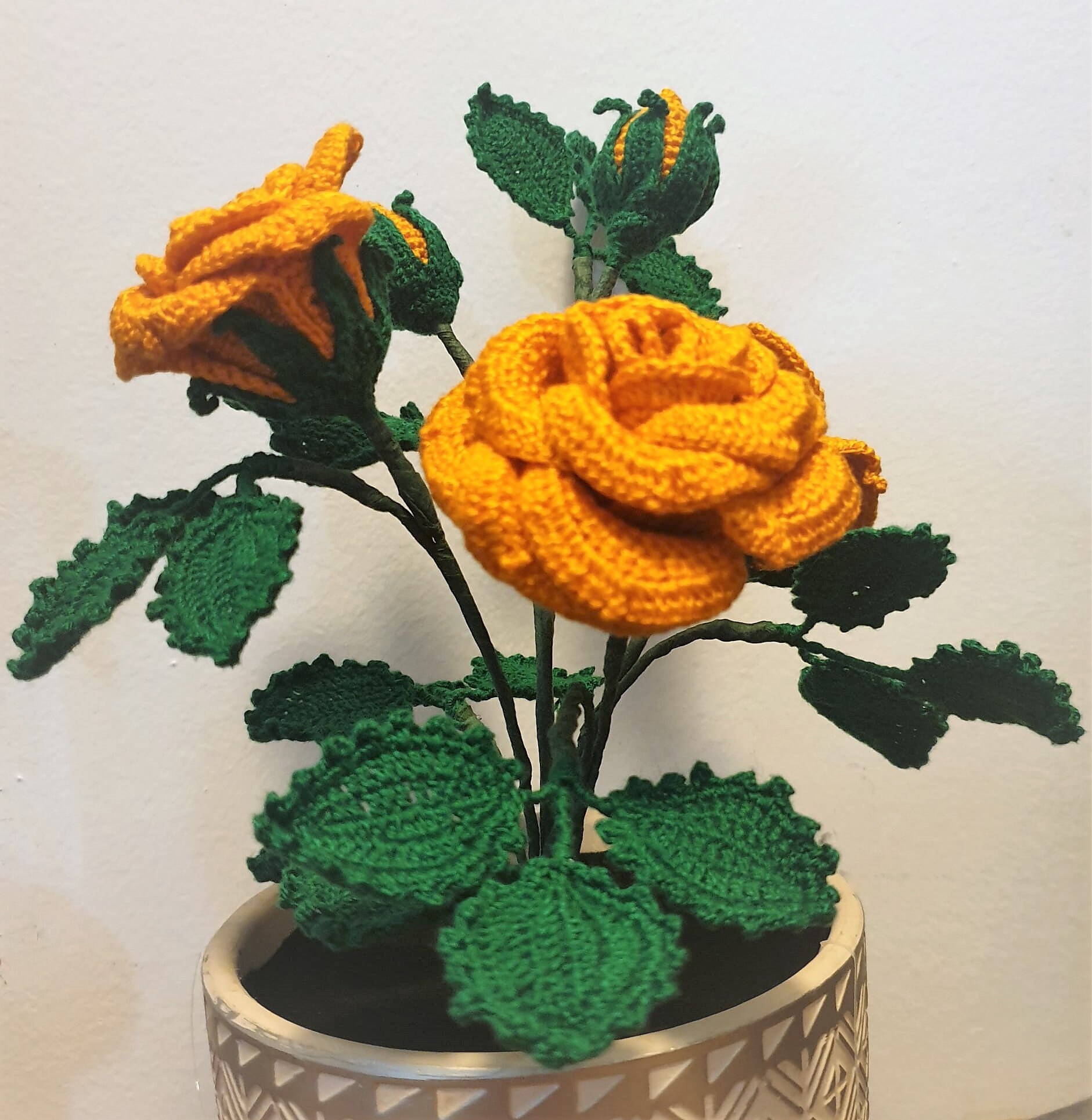 PDF Rose Bush Crochet PATTERN ONLY Step by Step English-español - Etsy