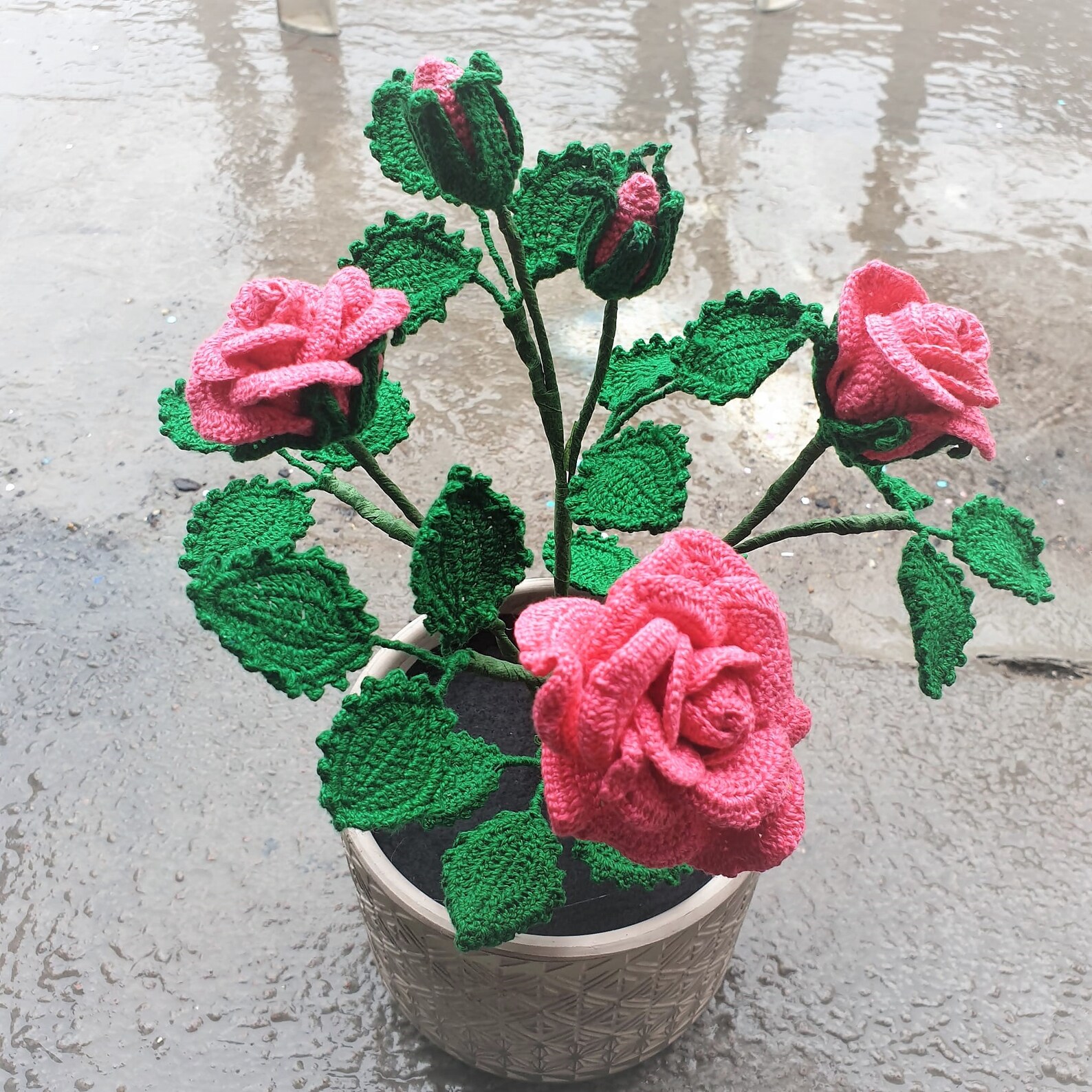 PDF Rose Bush Crochet PATTERN ONLY Step by Step English-español - Etsy