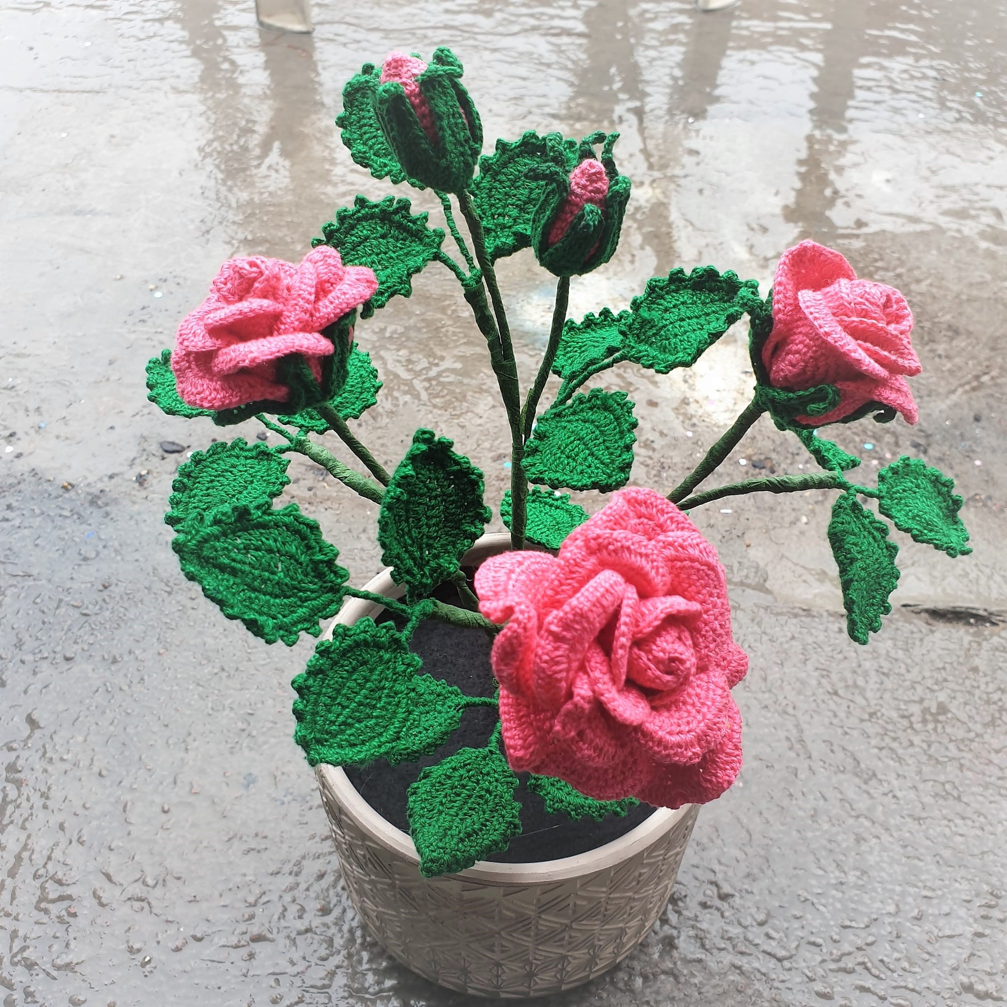 PDF Rose Bush Crochet PATTERN ONLY Step by Step English-español - Etsy