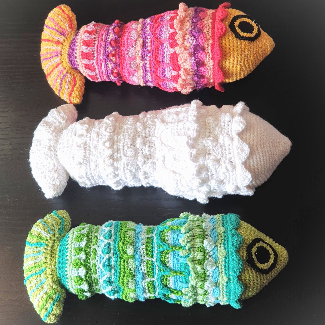 PDF PATTERN Assorted Stitches Crochet Fish Instant Download - Etsy