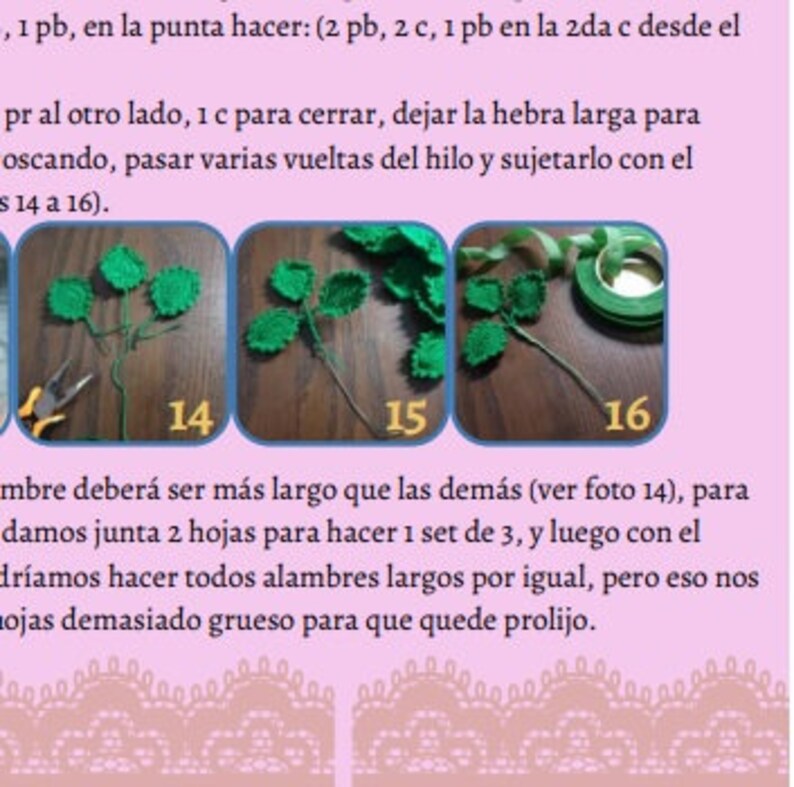 PDF Rose Bush Crochet PATTERN ONLY Step by Step English-español - Etsy