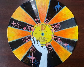 Cherries Hand Painted Vinyl Record or Clear Cd 4.75 Diameter for ...