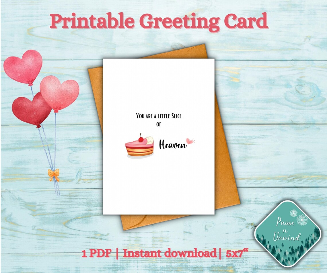 Printable Valentine Cards, Instant Download Valentine's Day Cards ...