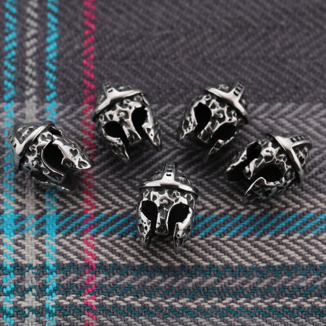 Helmet Beads Stainless Steel for DIY Jewelry Making Necklace - Etsy