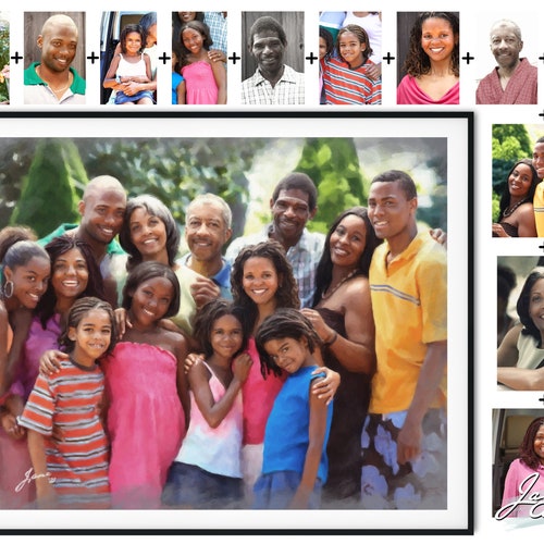 Combine Merge Photos Add Person to Photo Add Deceased Loved - Etsy