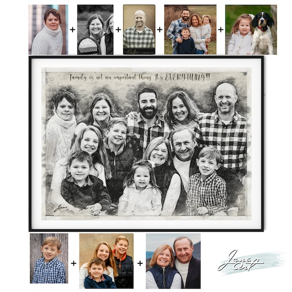 Custom Portrait for Passed Loved Ones - Etsy