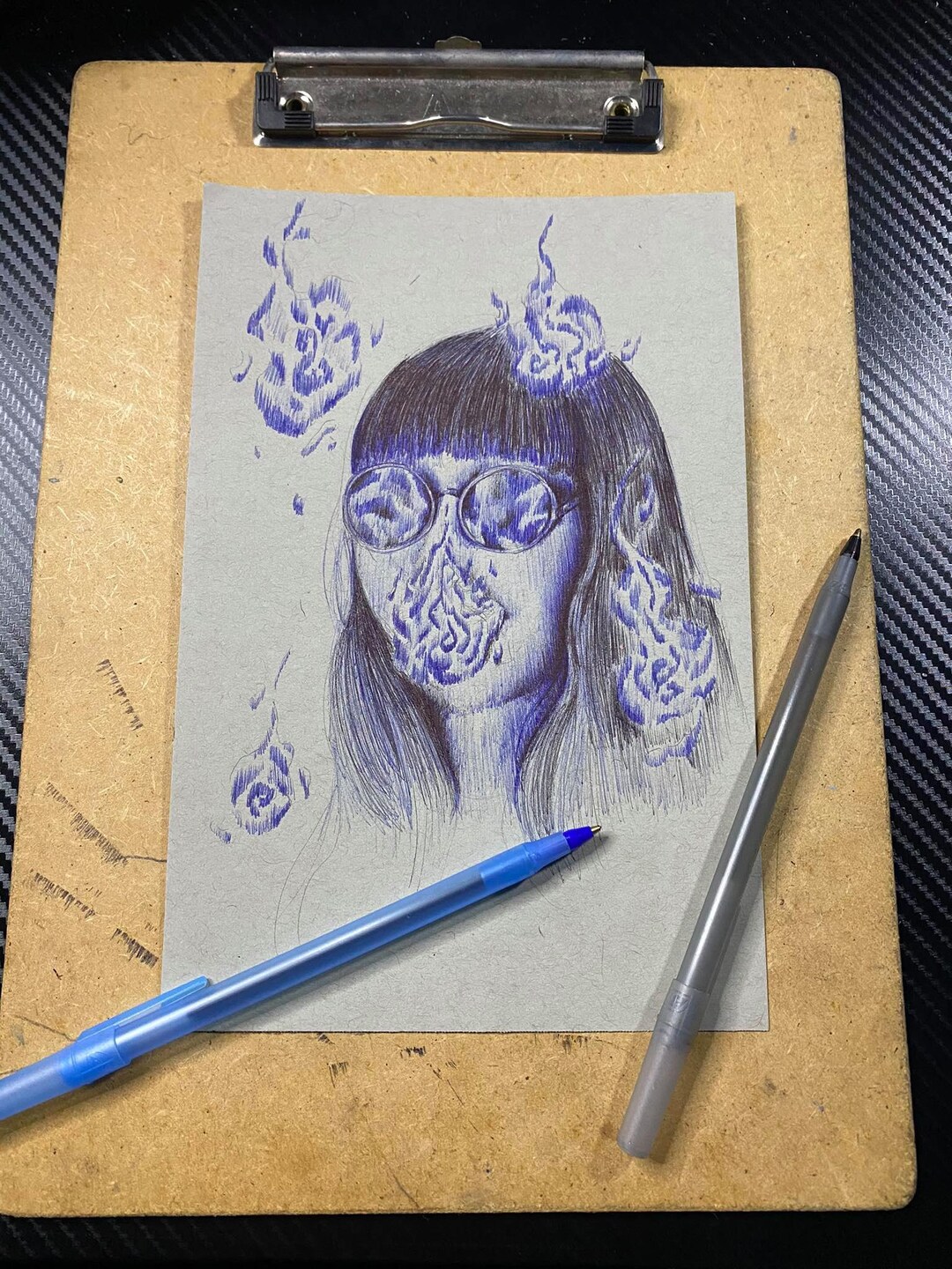 Original Inktober wisp Illustration - Etsy