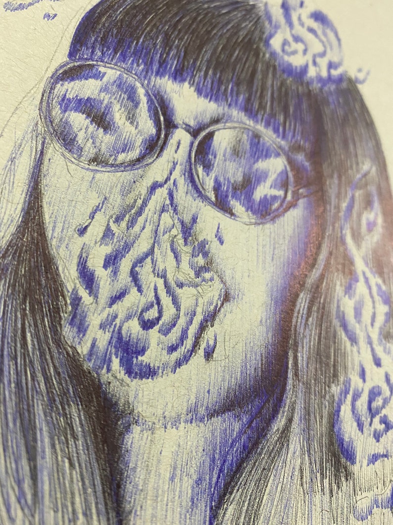 Original Inktober wisp Illustration - Etsy