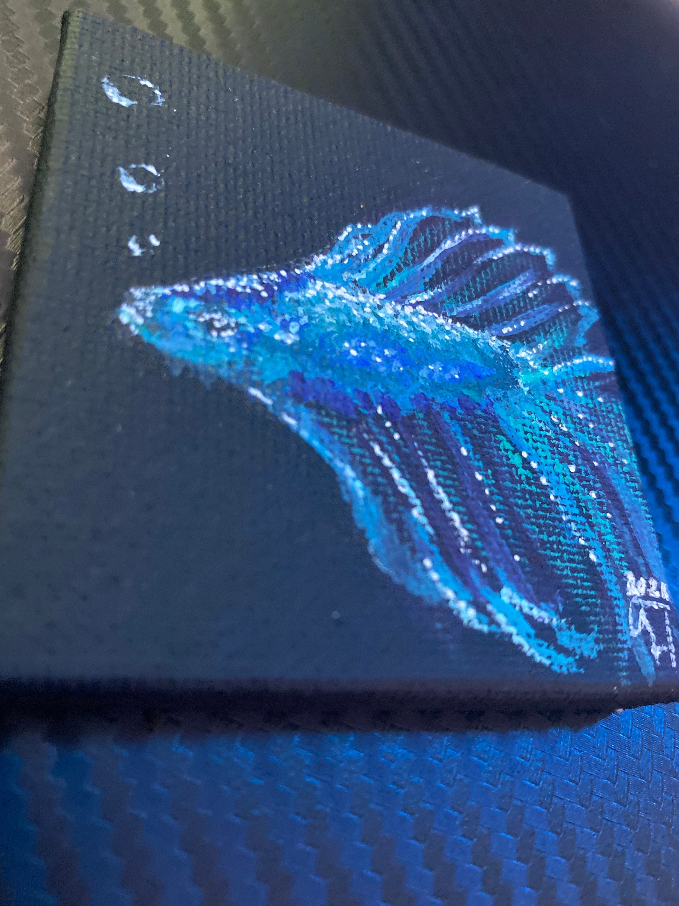 Small Acrylic Betta Fish Painting - Etsy