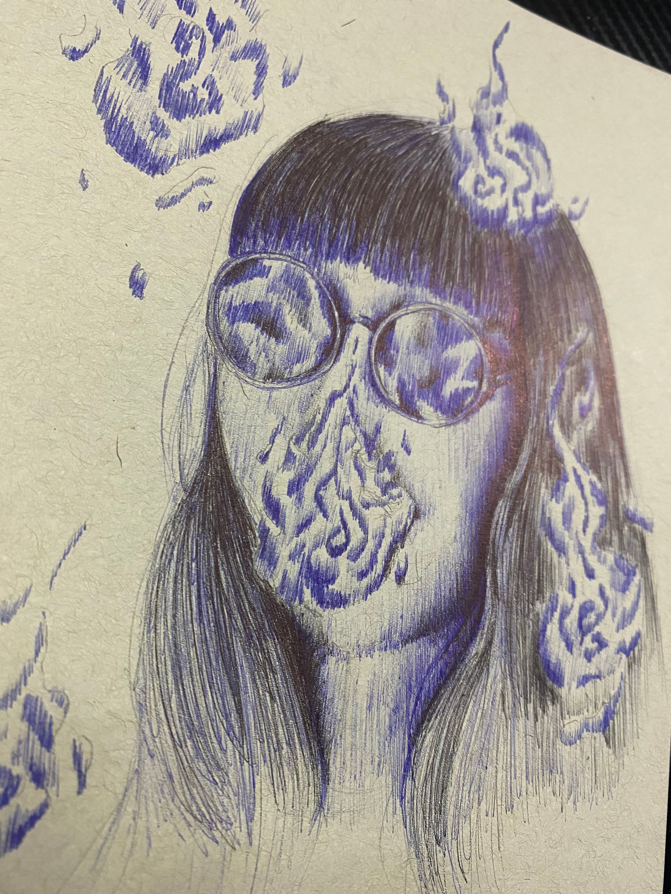 Original Inktober wisp Illustration - Etsy