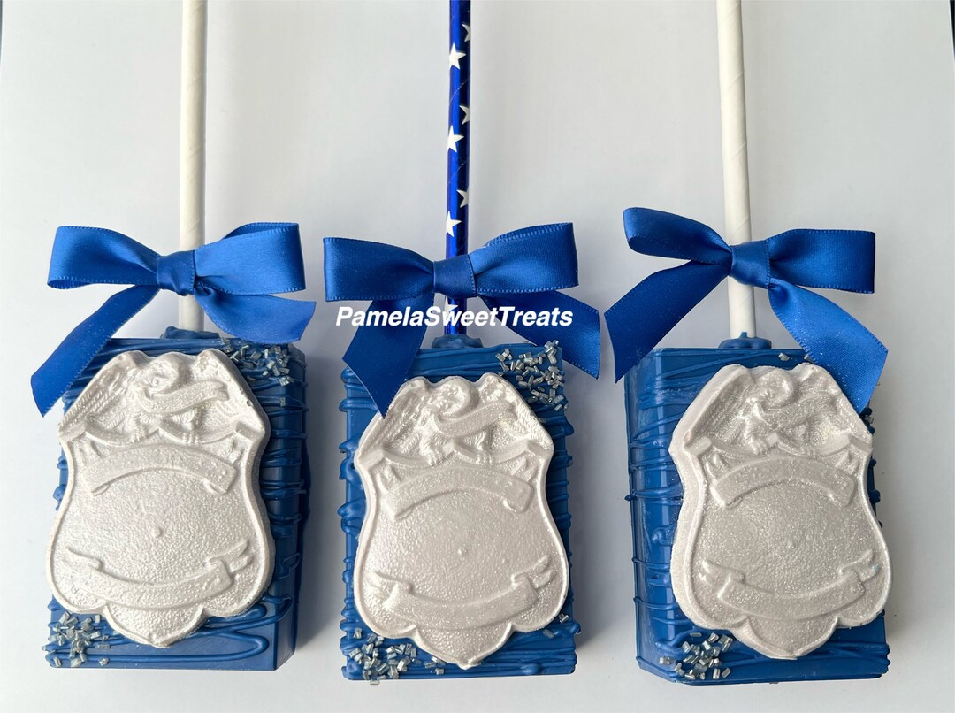 Police Badge Chocolate Rice Krispie Treats - Etsy