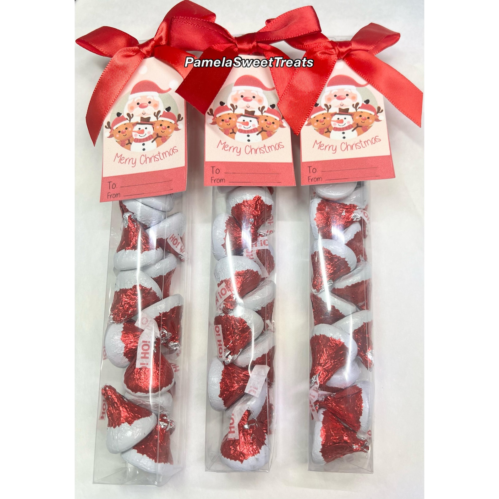 Santa Kisses, Stocking Stuffers, Christmas Chocolate, Party Favors - Etsy