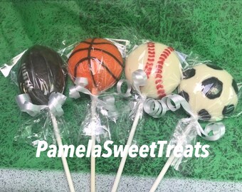 1dz. Basketball Chocolate Lollipops. Sports Themed Party. Dessert Table ...