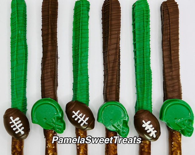 Football Pretzels, Football Chocolate Desserts, Football Season Treats ...