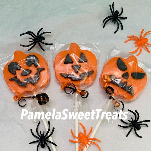 Pumpkin Chocolate Lollipops - Etsy