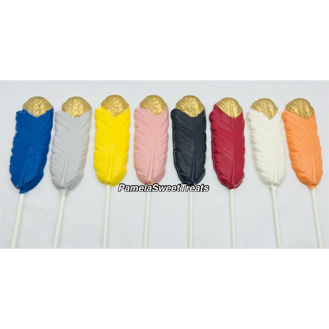 Feather Chocolate Lollipops - Etsy