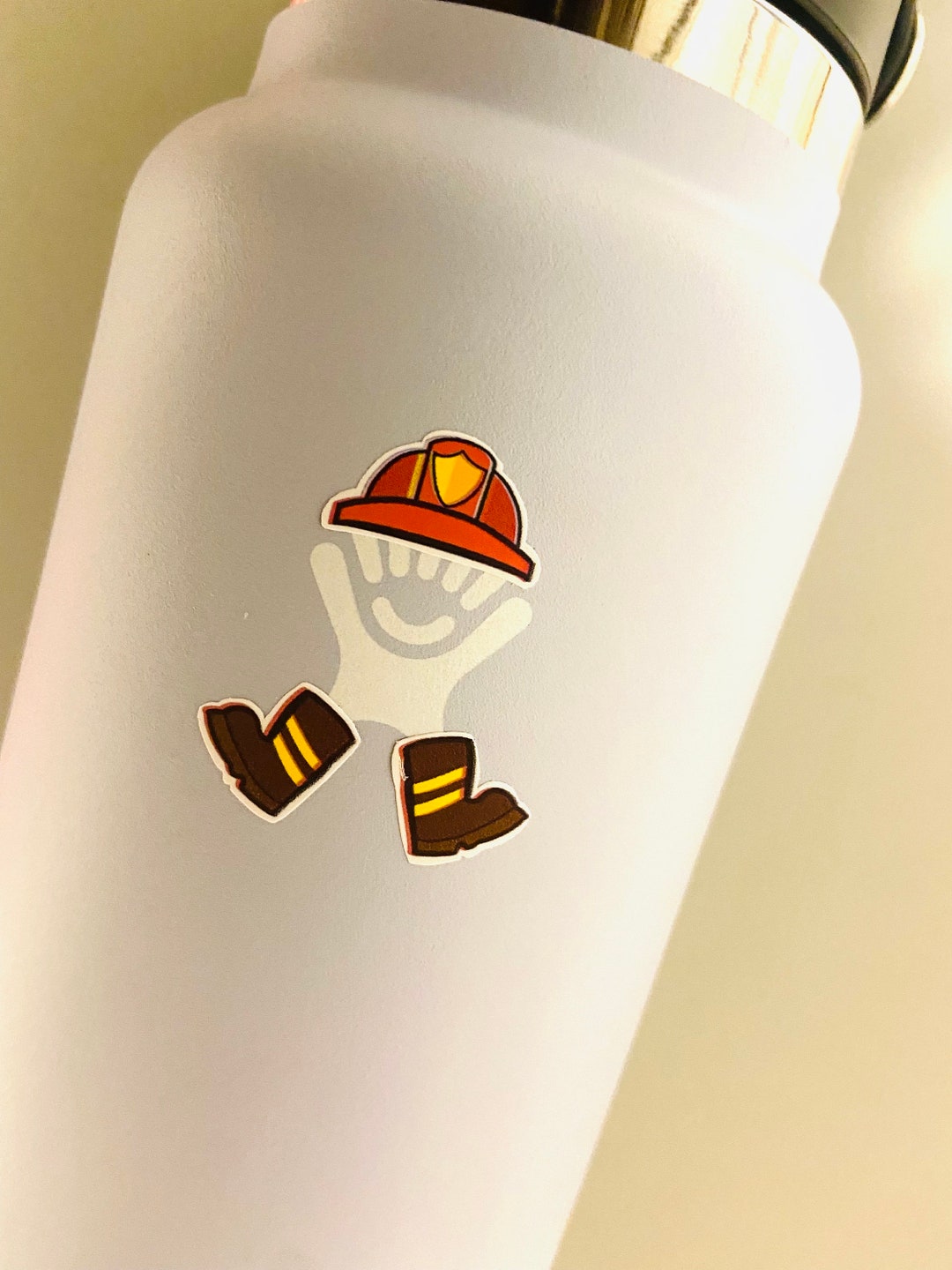 Firefighter Flask Friend Sticker - Etsy