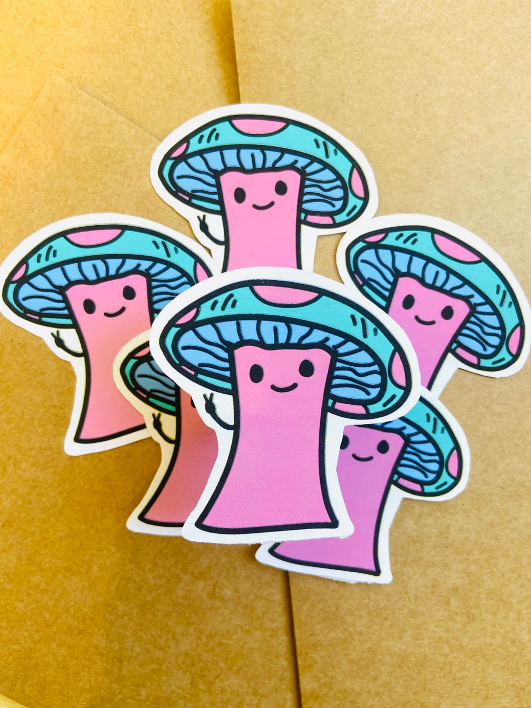 Peace Sign Mushroom Sticker - Etsy