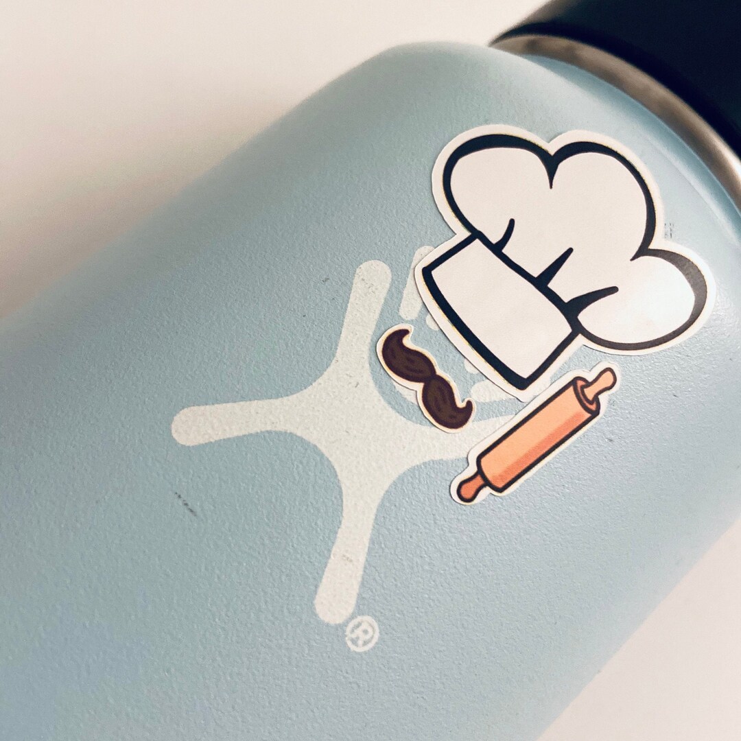 Chef Cooking Flask Friend Sticker - Etsy