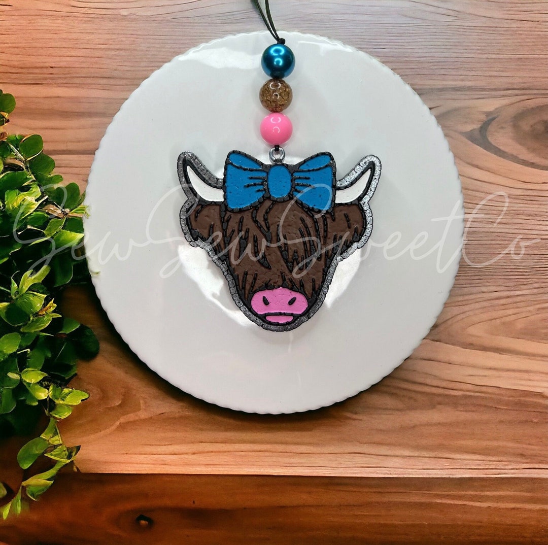 Highland Cow Freshie, Car Freshie, Car Freshener, Cow Freshie, Western ...