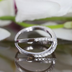 Criss Cross Ring X Cross Crossover Ring X-Shaped Ring Round | Etsy