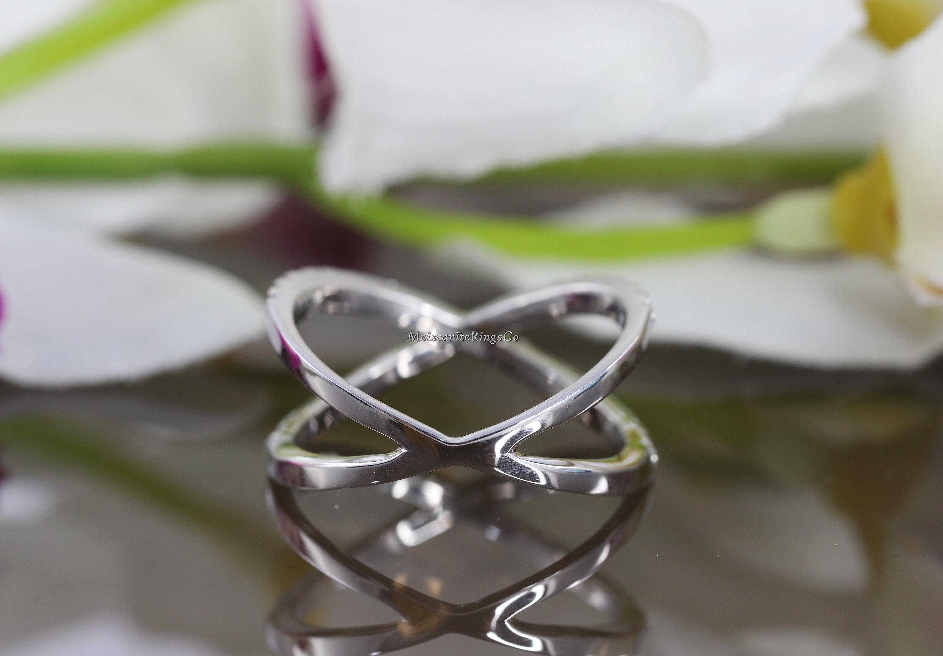 Criss Cross Ring X Cross Crossover Ring X-shaped Ring Round - Etsy